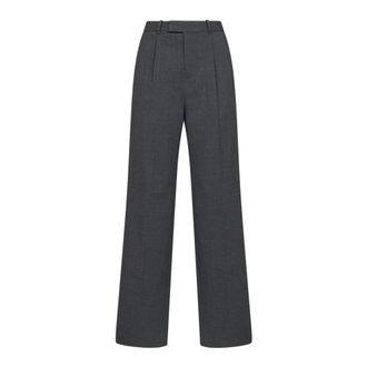 Self Portrait Straight Leg Hose - - Trousers - Damen - Grau - XS