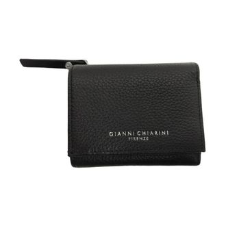 Gianni Chiarini Femme, Accessoires, Noir, Taille: ONE Size Portefeuille trifold noir avec poche zipp&eacute;e
