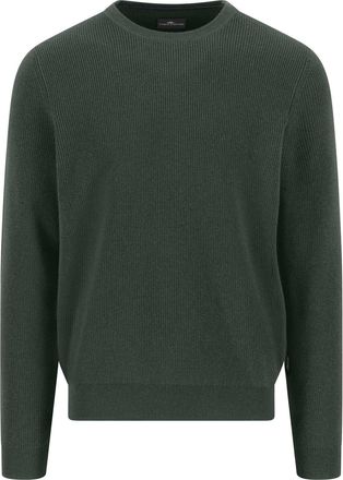 Fynch-Hatton Strickpullover aus Merino-Kaschmir mit Strukturmuster Dark ivy/M