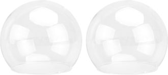 Cabilock 2stücke Glaskuppel Transparente Glasglocke Für Kreative -Dekoration Für Arrangements Figuren Und Erinnerungsstücke Höhe Eleganter Blickfang Für Jeden
