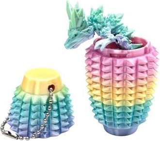 Generic Dragon Imprim&eacute; en 3D - Porte-Cl&eacute;s D&eacute;co D&eacute;compression - D&eacute;co Portative Antistress pour Bureau Adulte Sac Cadeau Anniversaire Enfant