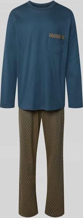 Schiesser Regular Fit Pyjama-Set aus reiner Baumwolle