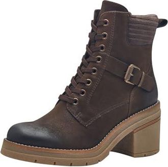 Marco Tozzi Bottines à Lacets pour Femme 2-25287-43 Botte Tendance, café, 41 EU