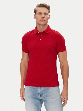 Tommy Hilfiger Poloshirt 1985 MW0MW17771 Rot Slim Fit