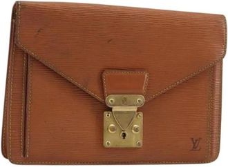 Louis Vuitton Pre-owned Epi Clutch Bag - Femme - Pre-owned - Brun - Taille: ONE Size