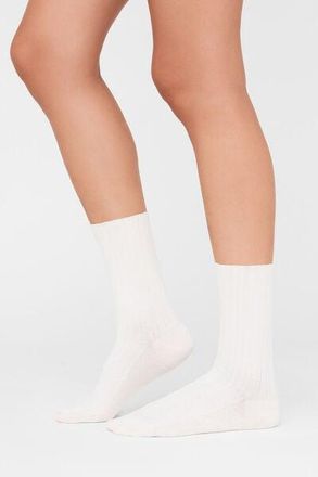 Calzedonia Socken Mit Unregelm&auml;&szlig;igem Rippmuster Wei&szlig;