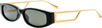 Linda Farrow Femme, Accessoires, Noir, Taille: 55 MM Lfl1649 C1 SUN Lunettes de soleil