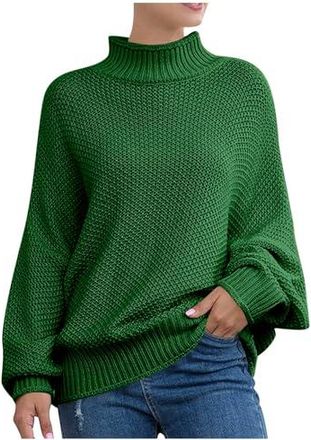 Generic Col Roul&eacute; Cachemire Femme Pull Bleu Coton Crochet D&eacute;bardeur Ecru Lavalli&egrave;re &Eacute;paules Mort Dor&eacute;s Fonc&eacute; Pantalon &Eacute;lastiqu&eacute;e Cotele Prince Fluo Barman Rep