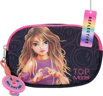 Depesche 12875 TOPModel Night Light - Crossbag in Dunkelblau, Umhängetasche mit Model-Motiv und längenverstellbarem Tragegurt