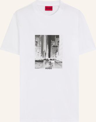 HUGO BOSS Hugo T-Shirt Deyss Regular Fit weiss
