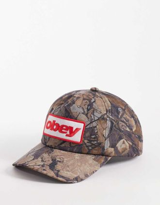 Obey Ranch - Snapback-Kappe mit Military-Muster und f&uuml;nf Bahnen-Bunt