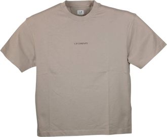C.P. Company C.p. Company, Homme, Tops, Gris, Taille: S T-shirt &agrave; Manches Courtes