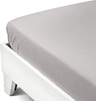 Caleffi Spannbettlaken 100% Baumwolle - Weiches & Strapazierf&auml;higes Bettlaken, Atmungsaktiv & Waschbar Spannbettlaken 180x200 cm, Bettlaken 180x200, Spannbett