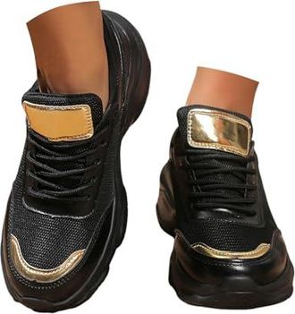 Generic Chaussures de sport respirantes en maille avec soutien de la voûte plantaire - Chaussures de marche décontractées et antidérapantes - Baskets orthopéd