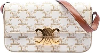 Celine Pre-owned Sac bandouli&egrave;re en toile - Femme - Pre-owned - Blanc - Taille: ONE Size