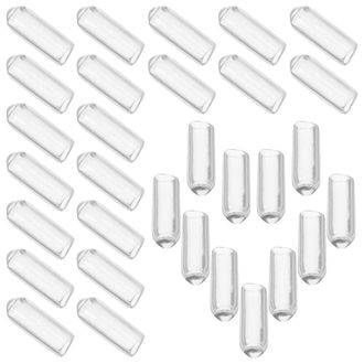 BESPORTBLE 300 St&uuml;ck Gummikappen f&uuml;r Lochwandhaken Flexible Endkappen aus Robustem Gummi Transparent 6mm X 17mm Schutz und Fixierung f&uuml;r Supermarktregale und Hau