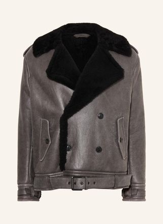 HUGO BOSS Hugo Lederjacke Leif schwarz