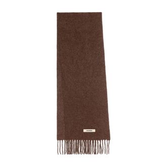 Jacquemus Brauner Fransiger Wickelschal - - Accessories - Damen - Braun - ONE SIZE