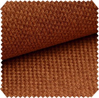 Novely GRANA - Melierter Webstoff - Leicht Grob Gewebter Möbelstoff - Robuster Polsterstoff aus Oxfordbindung - Pflegeleichte Meterware 1lfm (07 Kupfer Rot B