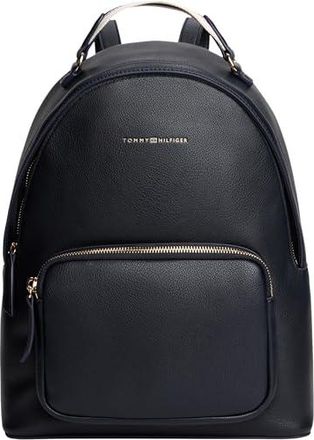 Tommy Hilfiger Sac &agrave; Dos Femme Logotape Moyen, Bleu (Space Blue Corp), Taille Unique