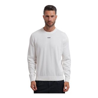 HUGO BOSS Round-Neck Strickwaren - - Knitwear - Herren - Wei&szlig; - S