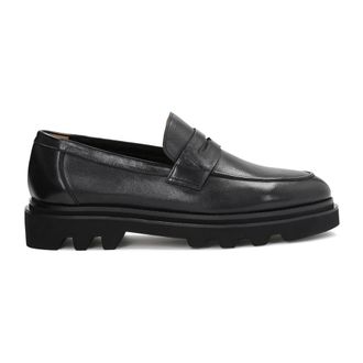 Kazar Herren Lederloafer mit dicker Sohle - - Shoes - Herren - Schwarzk - 44 EU