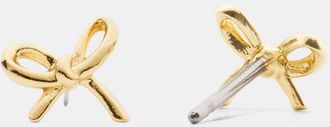 Kate Spade New York Kate Spade Girlie Pearlie Mini Bow Studs f&uuml;r Frauen in Gold