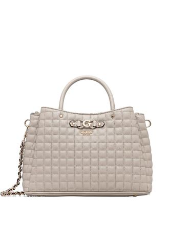 Guess Co Gesteppter Nadira Girlfriend Tote Bag mit Kettenriemen - Nude