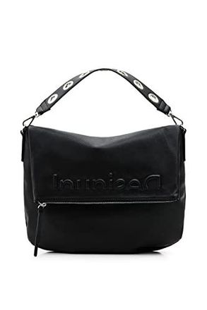 Desigual BAG_HALF LOGO 22_BRET&Uacute;N 2000 BLACK Femme, Noir, Einheitsgr&ouml;&szlig;e