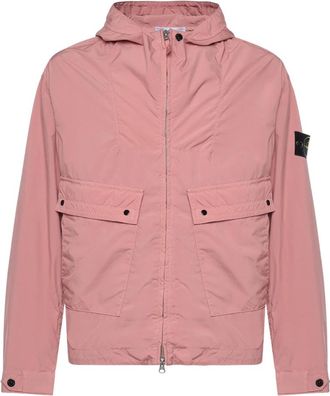 Stone Island Homme, Vestes, Rose, Taille: M Light Compact Touch Poly-TC Jacket