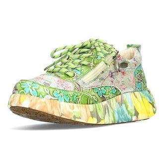 Laura Vita Chaussures &agrave; Lacets Sneaker pour Femmes NIKITO-62, Pointure:38 EU, La Couleur:Vert