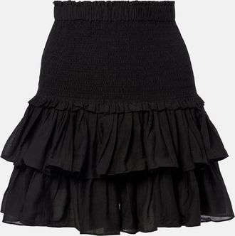 Isabel Marant Mini-jupe Naomi en coton mélangé