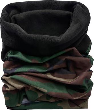 Brandit Multi Function Headgear Fleece, color: woodland, size: OS