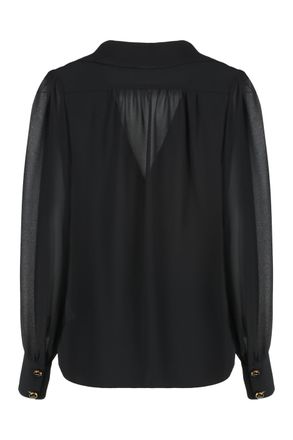 Elisabetta Franchi Womens Shirt Georgette Black Polyester Blouses