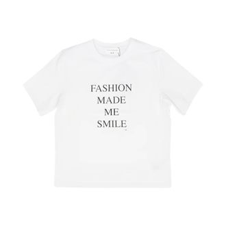 Victoria Beckham Femme, Tops, Blanc, Taille: 38 FR Gathered Detail T-Shirt