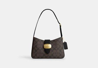 Coach Eliza Schultertasche Aus Signature-Canvas