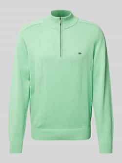 Fynch-Hatton Strickpullover mit Label-Stitching