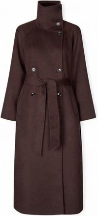 Sams&oslash;e & Sams&oslash;e Femme, Manteaux, Brun, Taille: 40 FR Manteau Laine Noir Mode