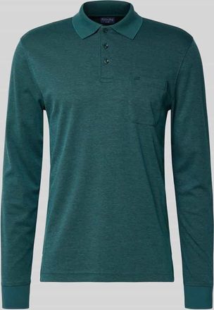 Christian Berg Regular Fit Poloshirt im langärmeligen Design