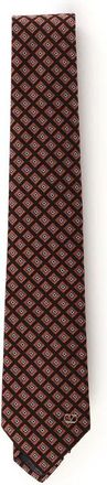 Valentino Garavani Homme, Accessoires, Multicolore, Taille: ONE Size Valentie Jacquard Cotton Tie