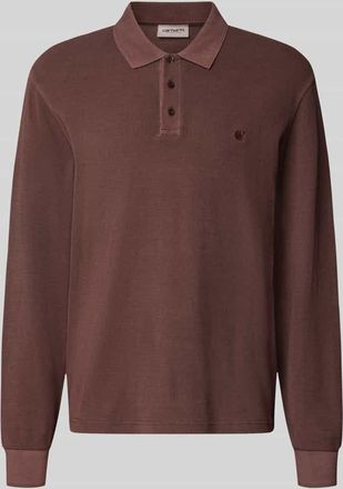 Carhartt Work in Progress Relaxed Fit Poloshirt aus reiner Baumwolle mit Label-Stitching