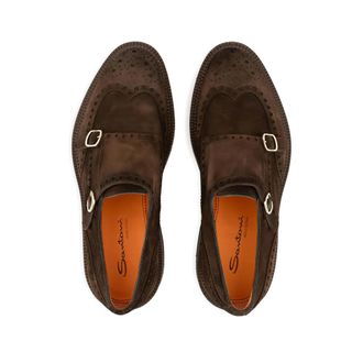 Santoni Rvrt Monk Shoes - Brown
