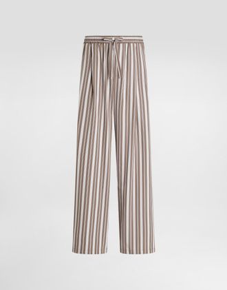 Dolce & Gabbana Striped Poplin Vanity Trousers - Mann Hosen Und Shorts Mehrfarbig 54