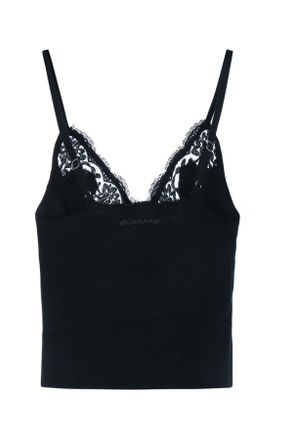 Ermanno Scervino Pizzo Tank Top - Black