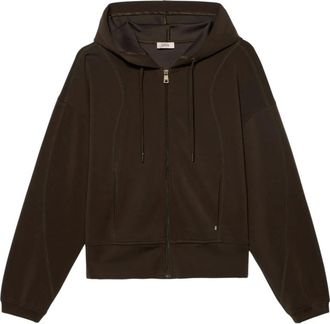 Oltre Femme, Sweatshirts et sweats &agrave; capuche, Brun, Taille: 40 FR Soft Touch Sweat &agrave; capuche