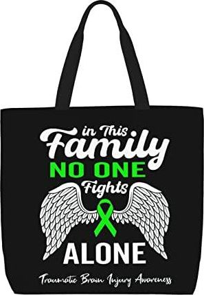 Generic Sac Fourre-Tout Mois De Sensibilisation Aux Traumatismes Cr&acirc;niens Sac Femme Plage Pliable Avec Poign&eacute;es Sacs &Agrave; Main, Pour Shopping, Voyage, &Eacute;cole, Fem