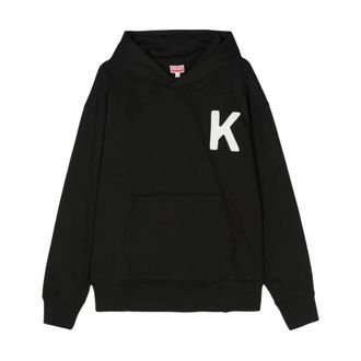 Kenzo Homme, Sweatshirts et sweats &agrave; capuche, Noir, Taille: XL Sweat &agrave; capuche oversize brod&eacute;