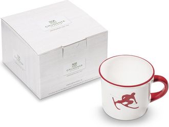 Gmundner Keramik Kaffeeh&auml;ferl glatt F&uuml;llmenge: 0.19 Liter rubinroter Toni Geschirr, handgemacht in &Ouml;sterreich