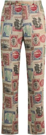Billionaire Boys Club Homme, Pantalons, Multicolore, Taille: L Pantalon en lin imprim&eacute;