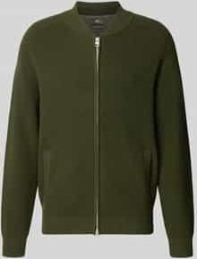 Fynch-Hatton Strickjacke mit Zweiwege-Rei&szlig;verschluss und Label-Stitching